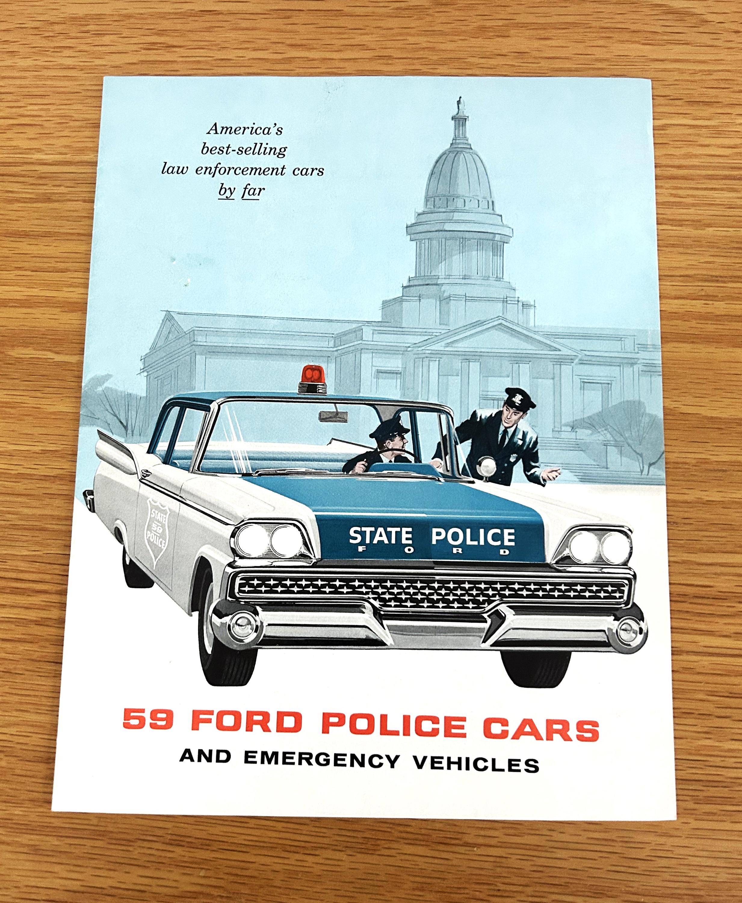 1959 Ford Police Car: Original Dealer Sales Brochure From 1959 - Etsy