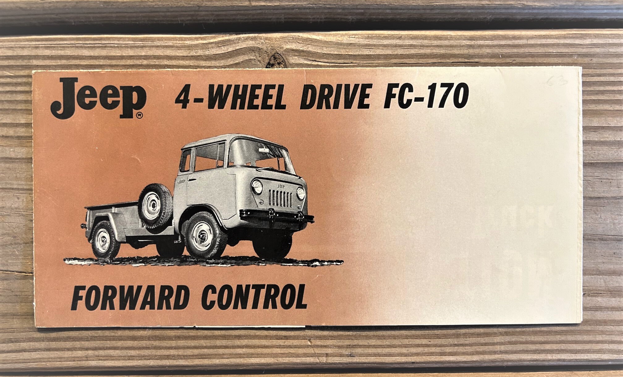 1963 Jeep 4 Wheel Drive FC-170 Forward Control Truck - Etsy