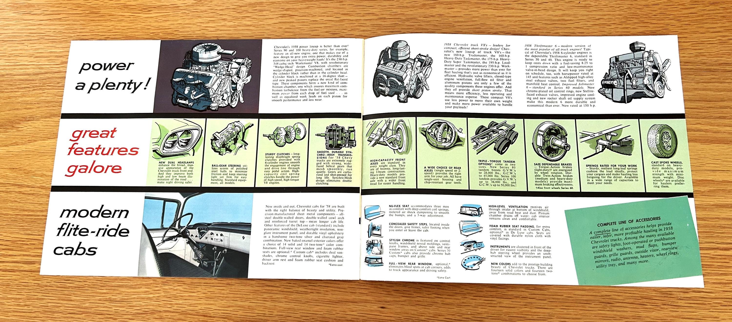 1958 Chevy Task Force Truck Brochure: Original Dealer Sales Catalog - Etsy