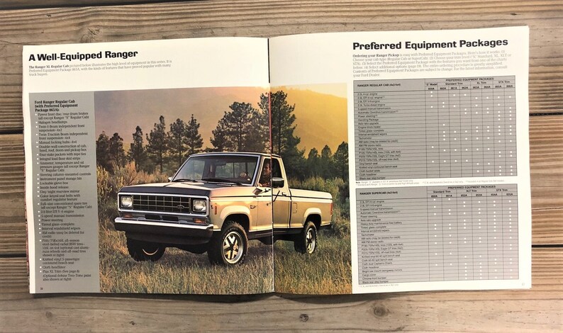 1986 Ford Ranger Pickup Ranger XLT / Ranger STX / Ranger XL | Etsy