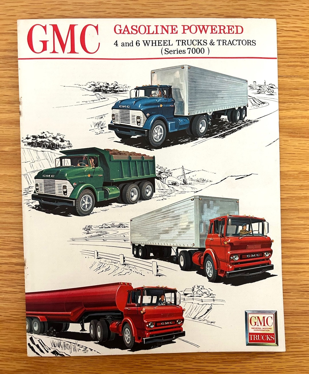 1962 GMC Series 7000 Gasoline Powered Trucks & Tractors - Original Dealer Showroom Sales ...