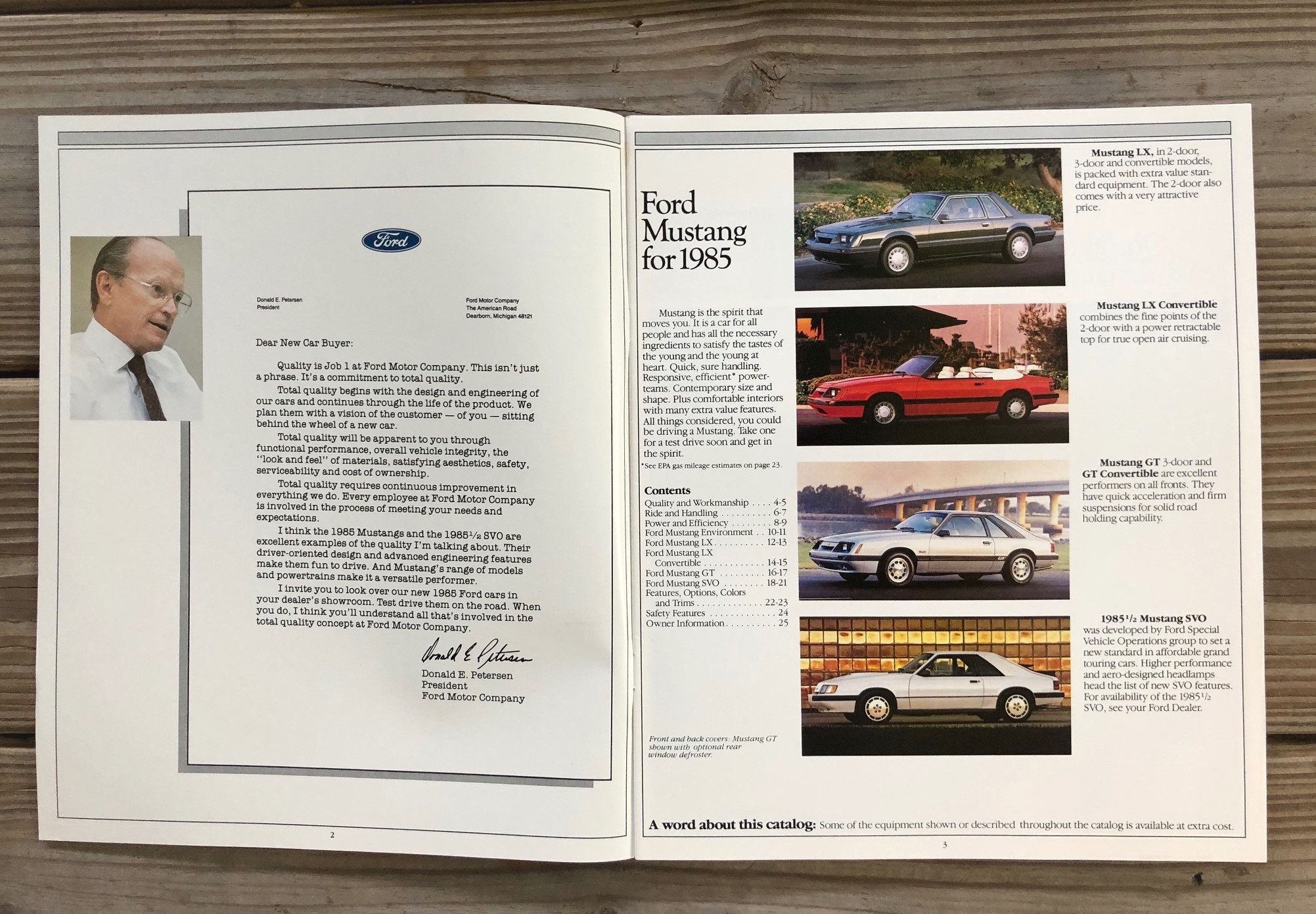 Collectibles Original Dealer Sales Brochure Mustang LX Mustang GT ...