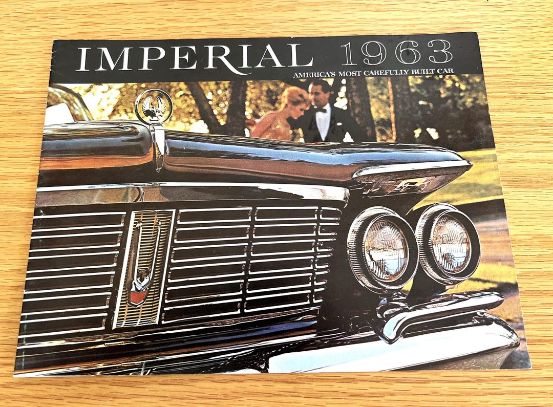 1963 Imperial Sales Brochure: Original Dealer Showroom Catalog - Etsy