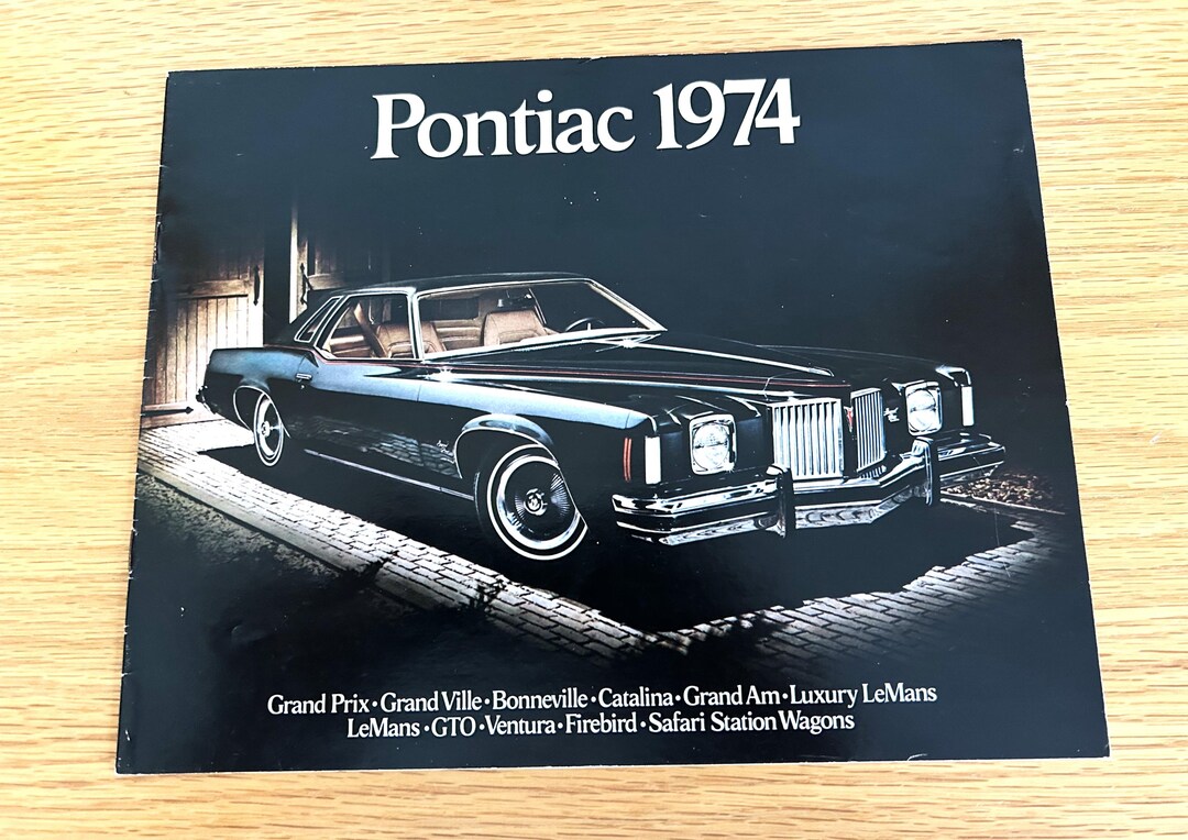 1974 Pontiac Sales Brochure: Original Dealer Full Line Catalog - Etsy