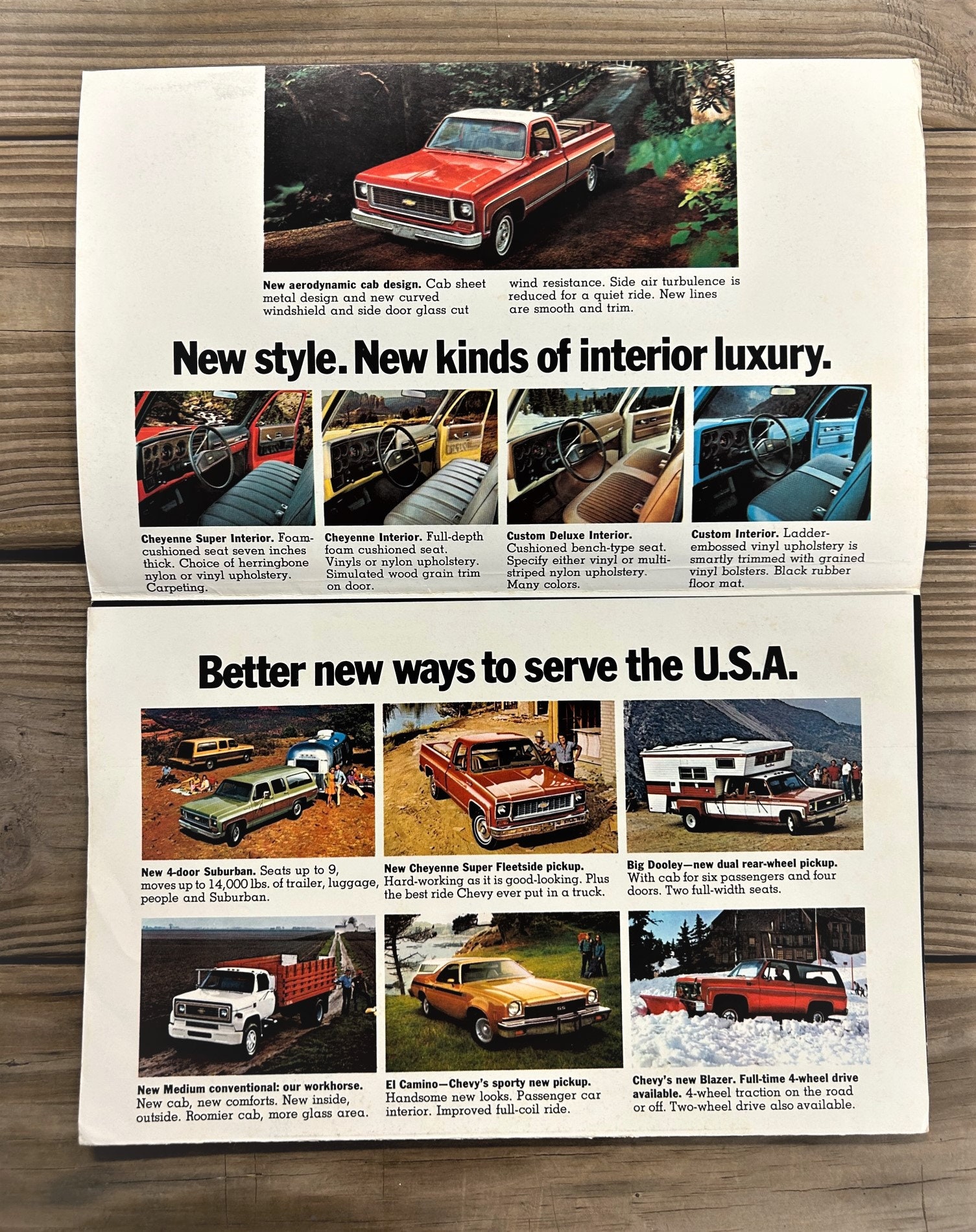 1973 Chevrolet Trucks Original Dealer Sales Brochure / - Etsy