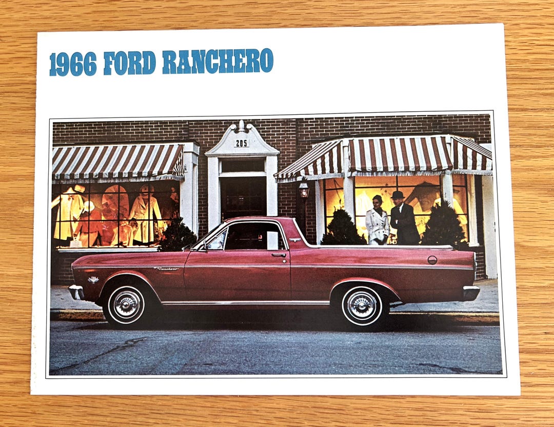 1966 Ford Ranchero - Standard / Custom - Original Dealer Showroom Sales ...