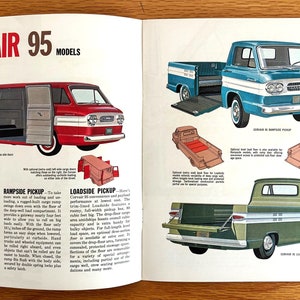 1962 Chevrolet Trucks Corvair 95 Models Original Dealer Showroom Sales ...