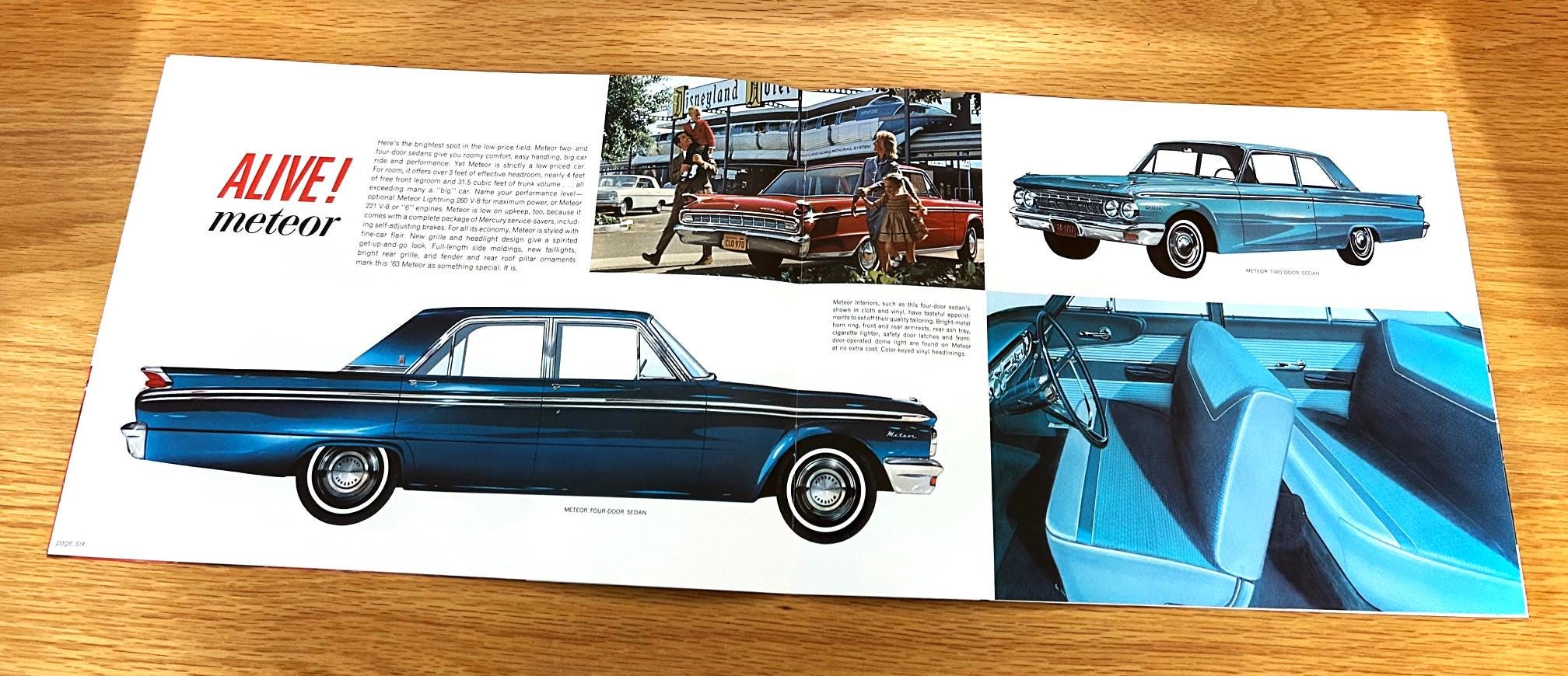 1963 Mercury Meteor: Original Dealer Sales Brochure From 1963 - Etsy