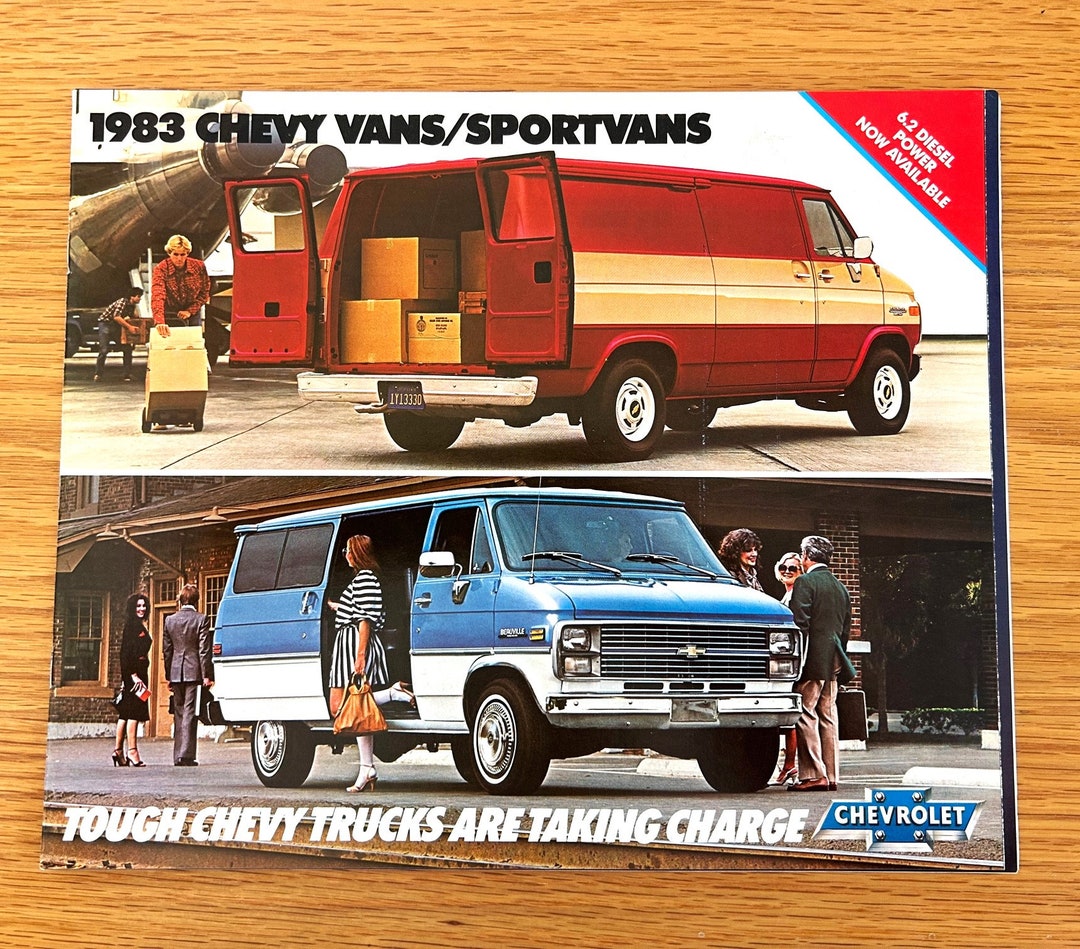 1983 Chevrolet Van Sales Brochure: Original Dealer Series G10, G20 - Etsy