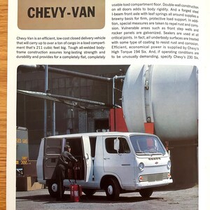 1966 Chevrolet Van Series G10 Original Dealer Showroom Sales Brochure 8 ...