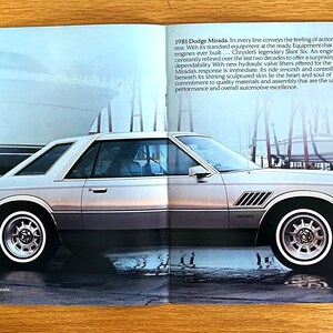 1981 Dodge Mirada - Original Dealer Showroom Sales Brochure - Etsy