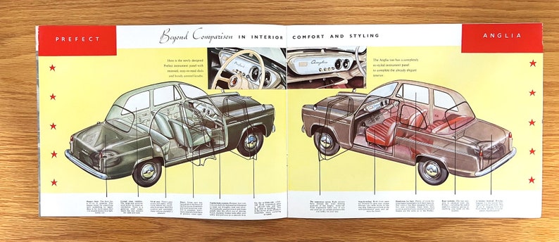 1956 Ford Anglia Prefect Brochure - Original Dealer Sales Material - Etsy