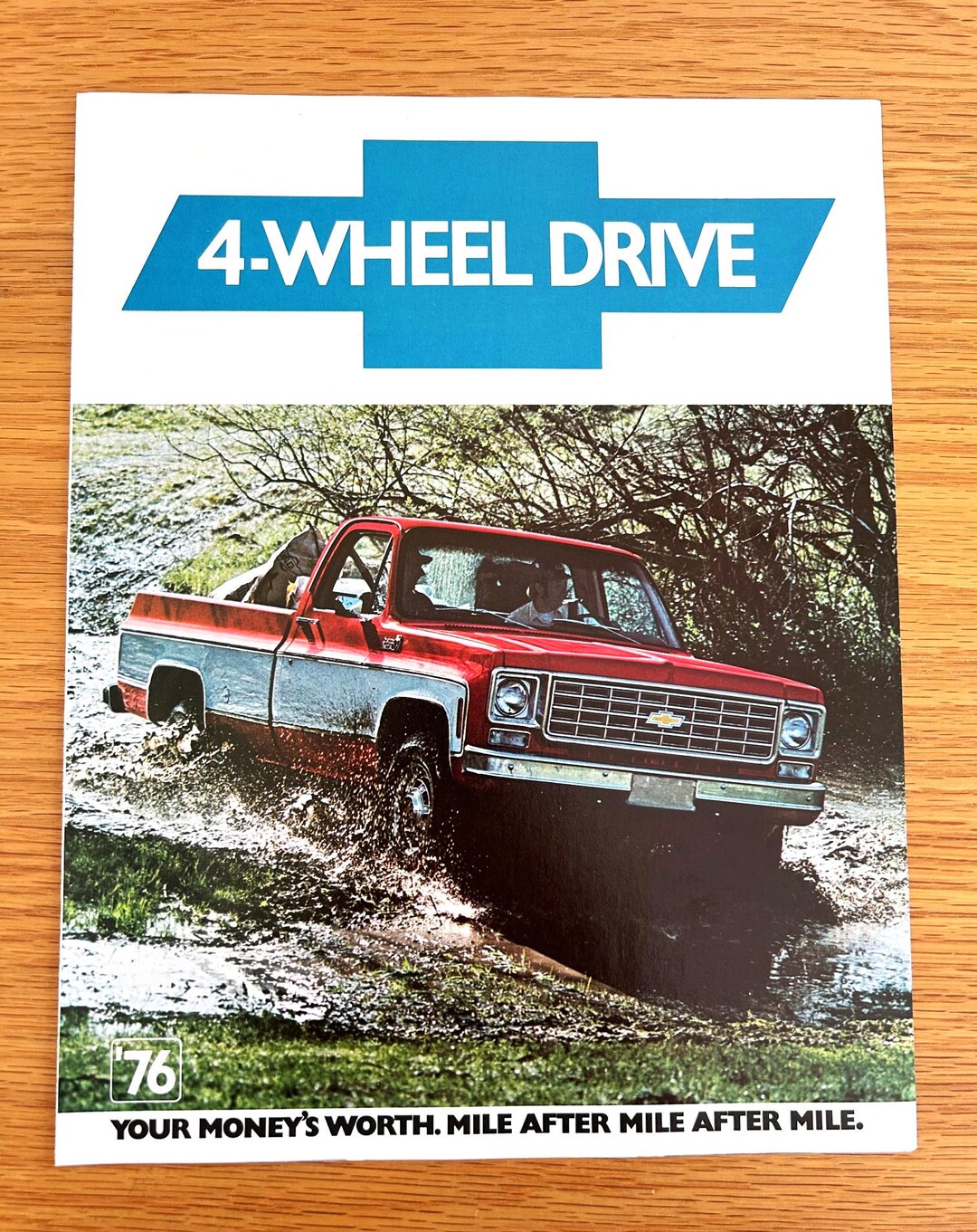 1976 Chevrolet 4WD Truck Sales Brochure: Original Dealer Showroom - Etsy