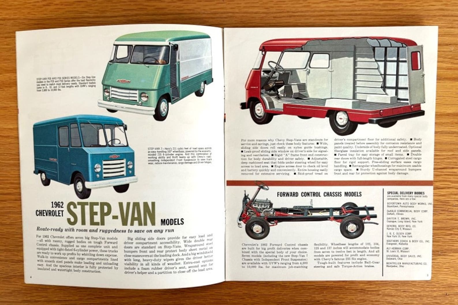 1962 Chevrolet Trucks Panels / Step-vans / Forward Control Original ...