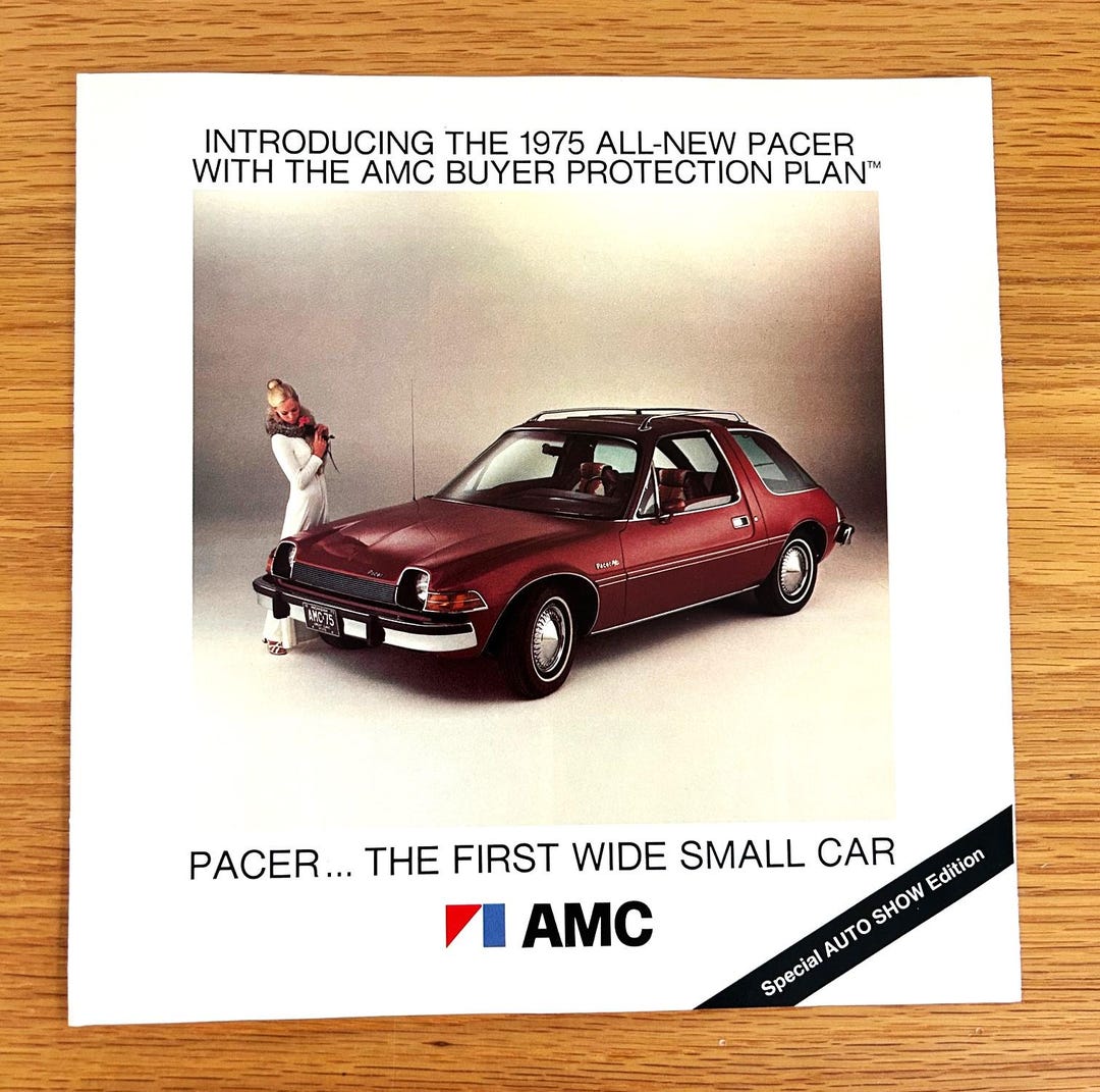 1975 AMC Pacer - Original Dealer Sales Brochure - 9 3/8" X 9 3/8" - 8 ...