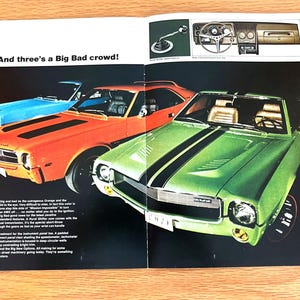 1969 AMC the Big Bad Colors AMX / Javelin Original Dealer Sales ...