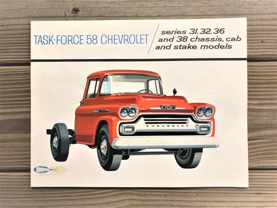 1958 Chevrolet Task Force Trucks Series 31 / Series 32 / - Etsy