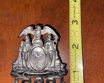Vintage Keystone Style Police Hat Badge New York - Etsy