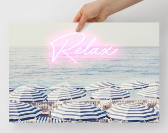 Relax Poster | Etsy