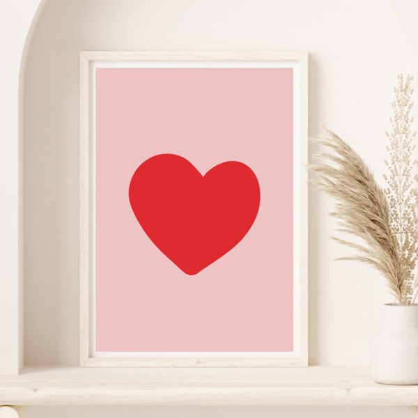 Heart Print - Etsy