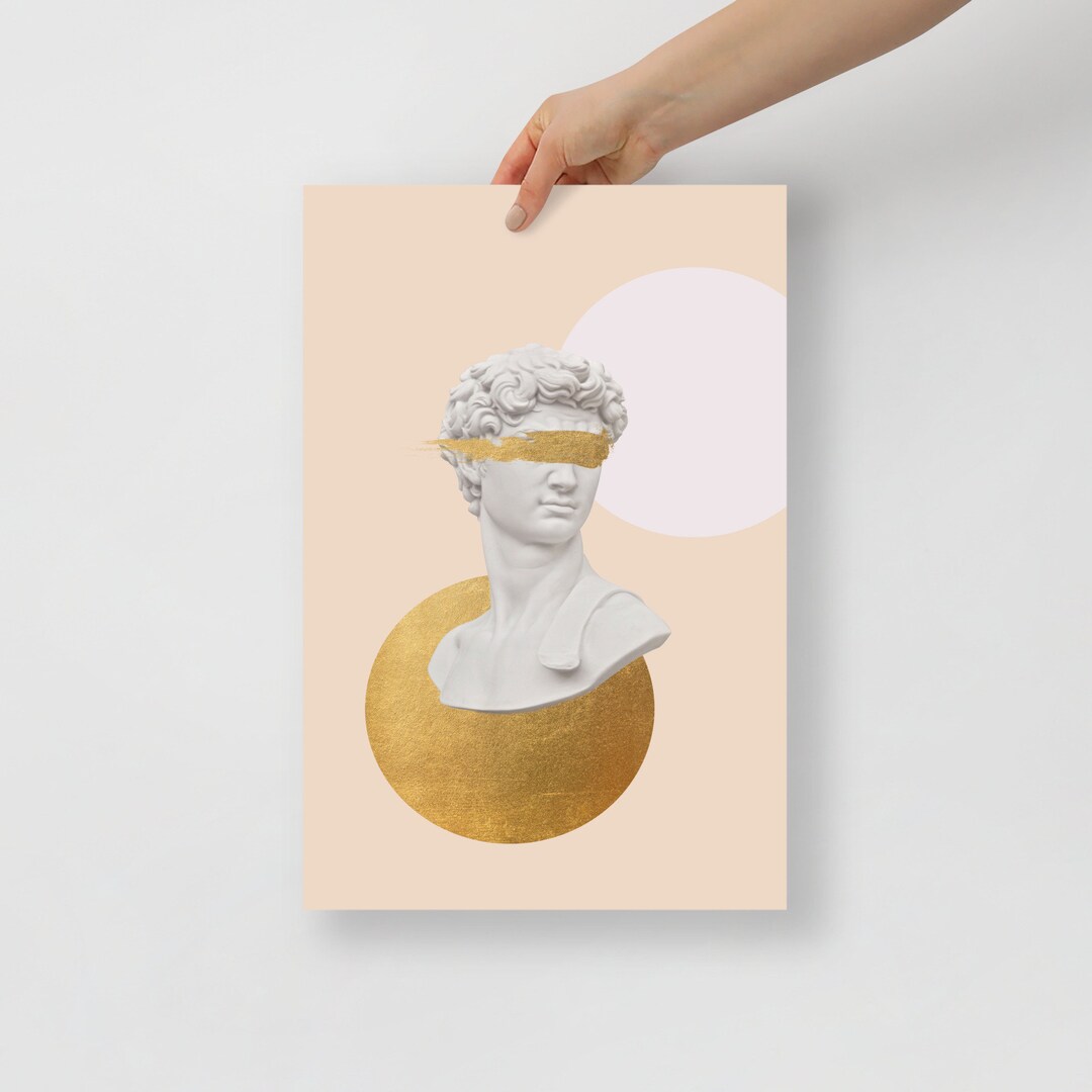 Gold David Ancient Greek Poster - Printed and Shipped - Etsy