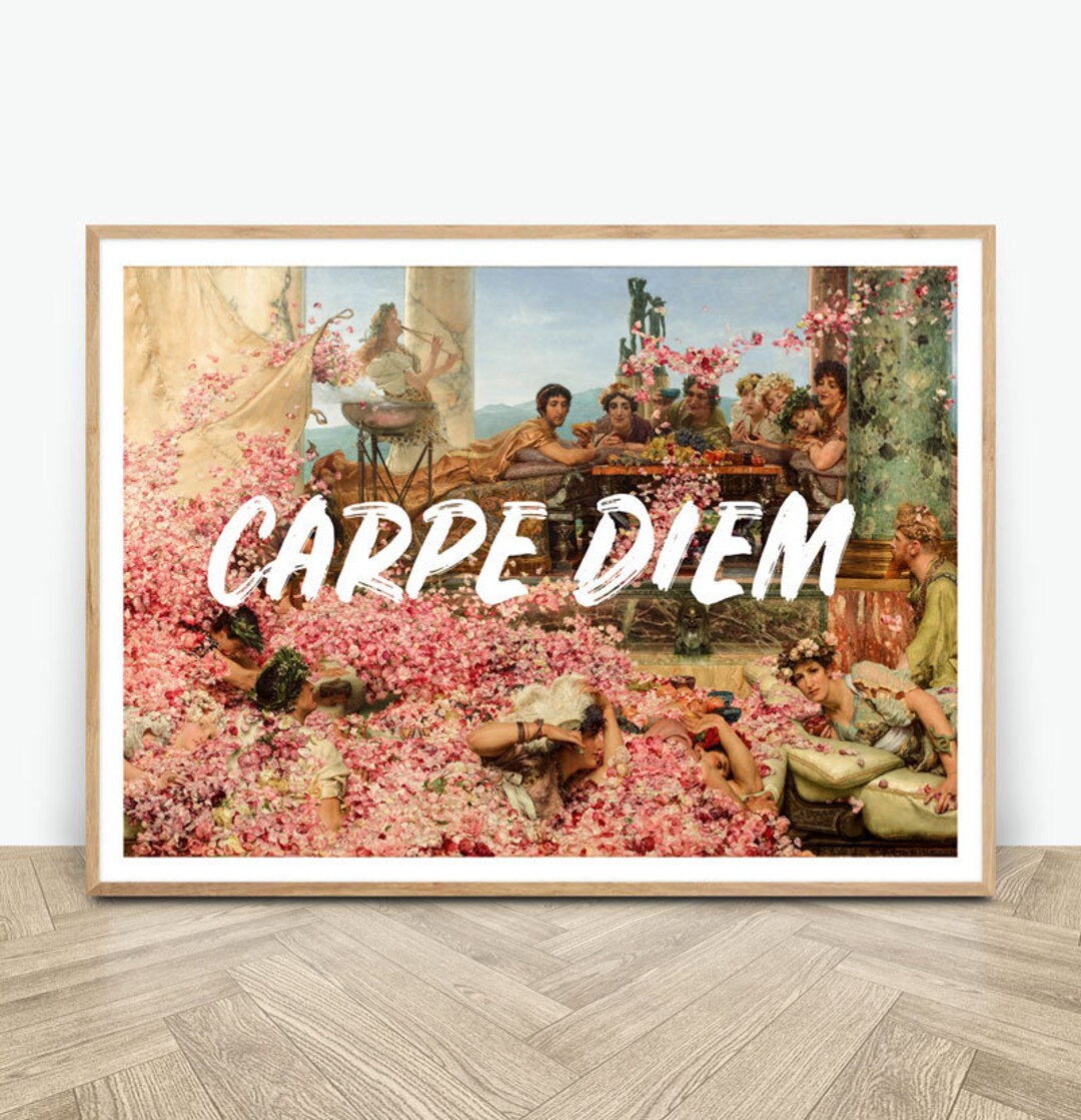 Carpe Diem Art Print, Printable Quotes, Altered Art, Printable Wall Art ...