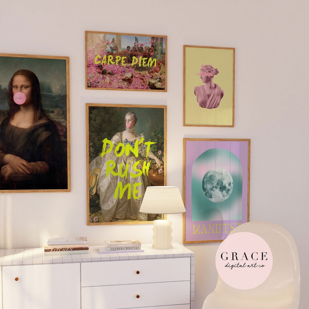 Girly Prints | 5 PRINTABLES | Wall Decor | Bundle Print Set | Digital ...