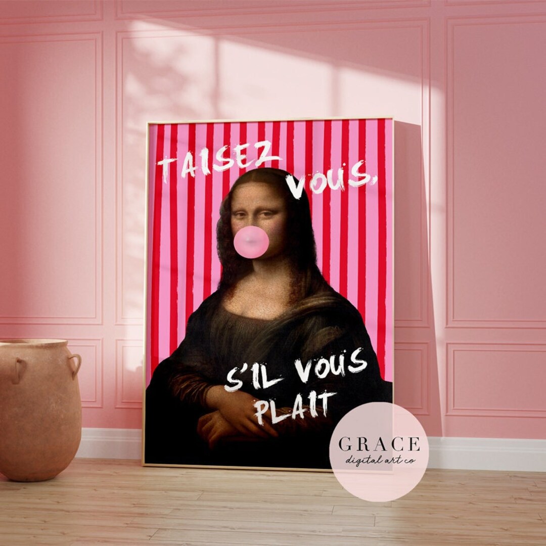 Mona Lisa Altered Art Print Digital Download Print - Etsy