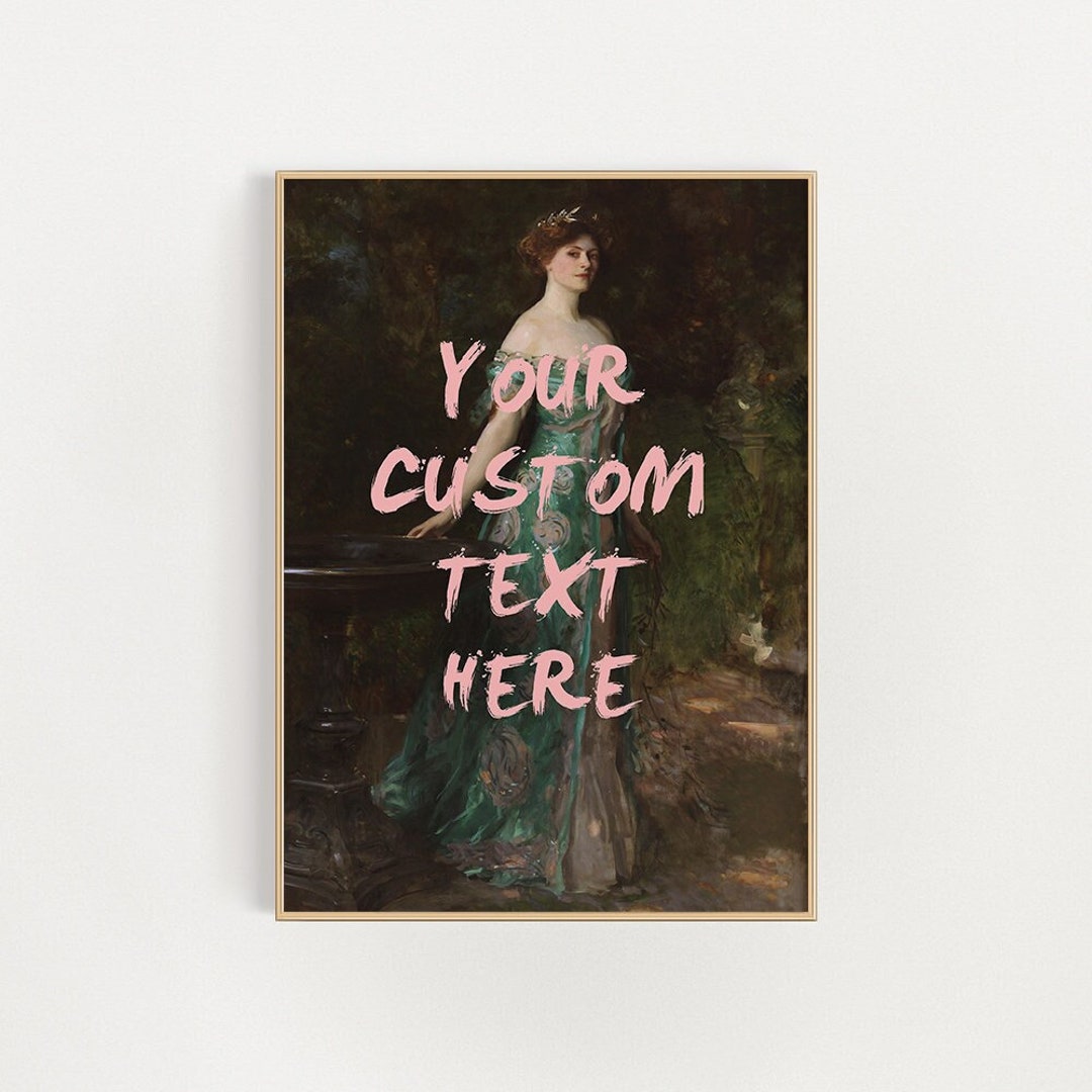 CUSTOM Digital Art Print, Digital Download Print, Altered Art, Bedroom ...