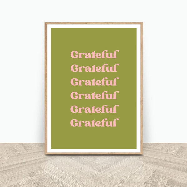 Gratitude Print - Etsy