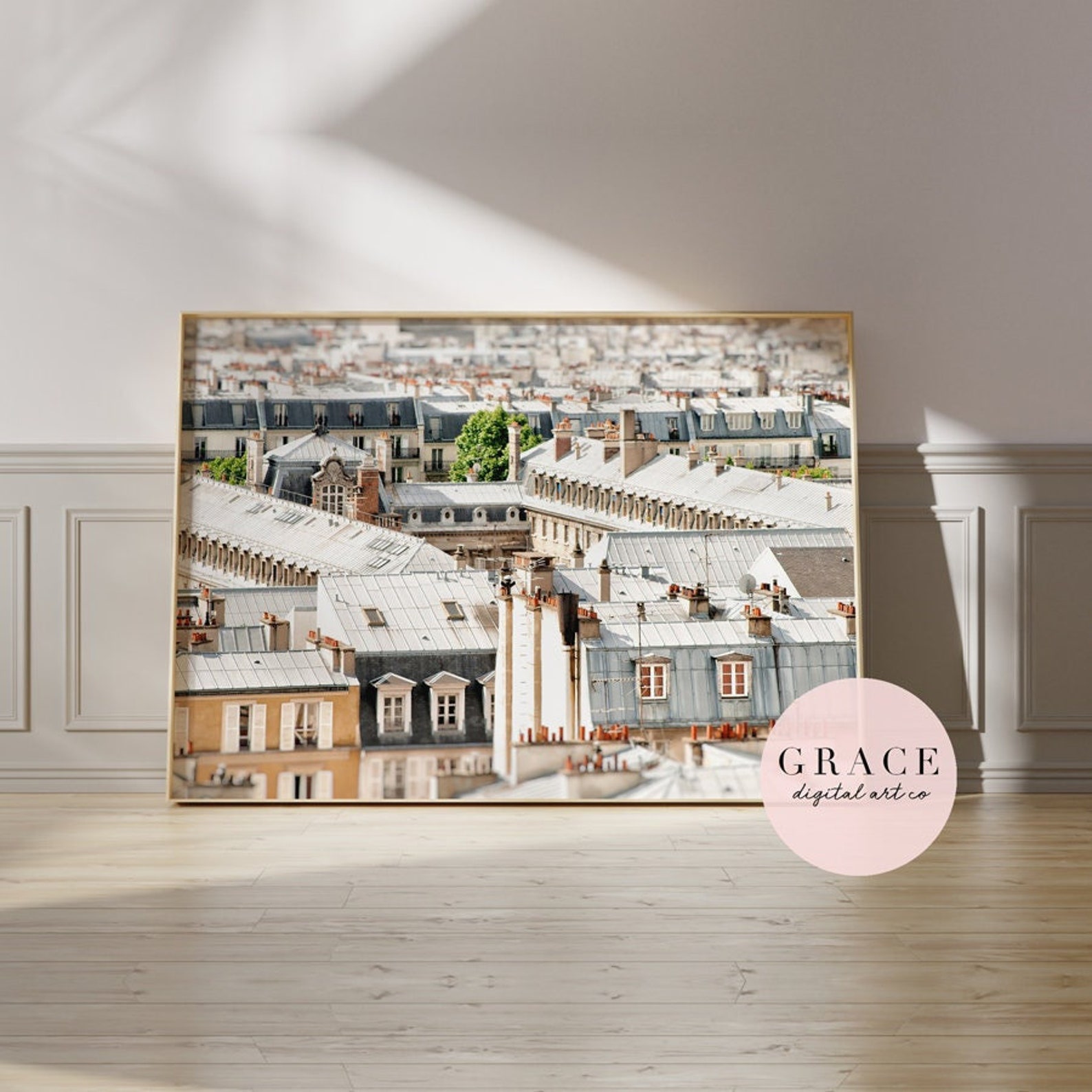 Paris Print Paris Printable Paris Rooftop Print Paris Room - Etsy