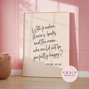 Oscar Wilde Quote Printable Poster, Instant Download Quote Poster ...