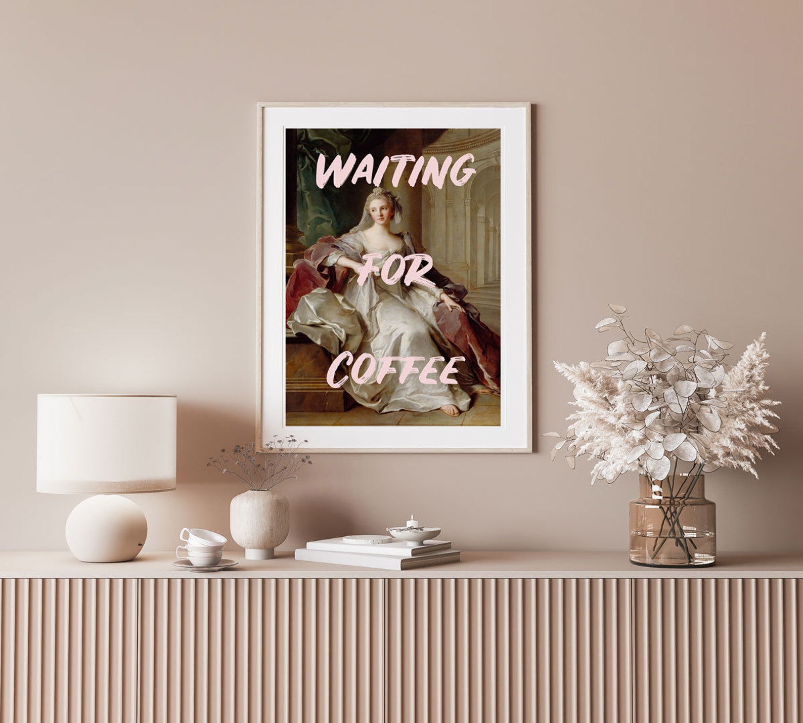 Waiting for Coffee Art Print Digital Download Print Altered | Etsy