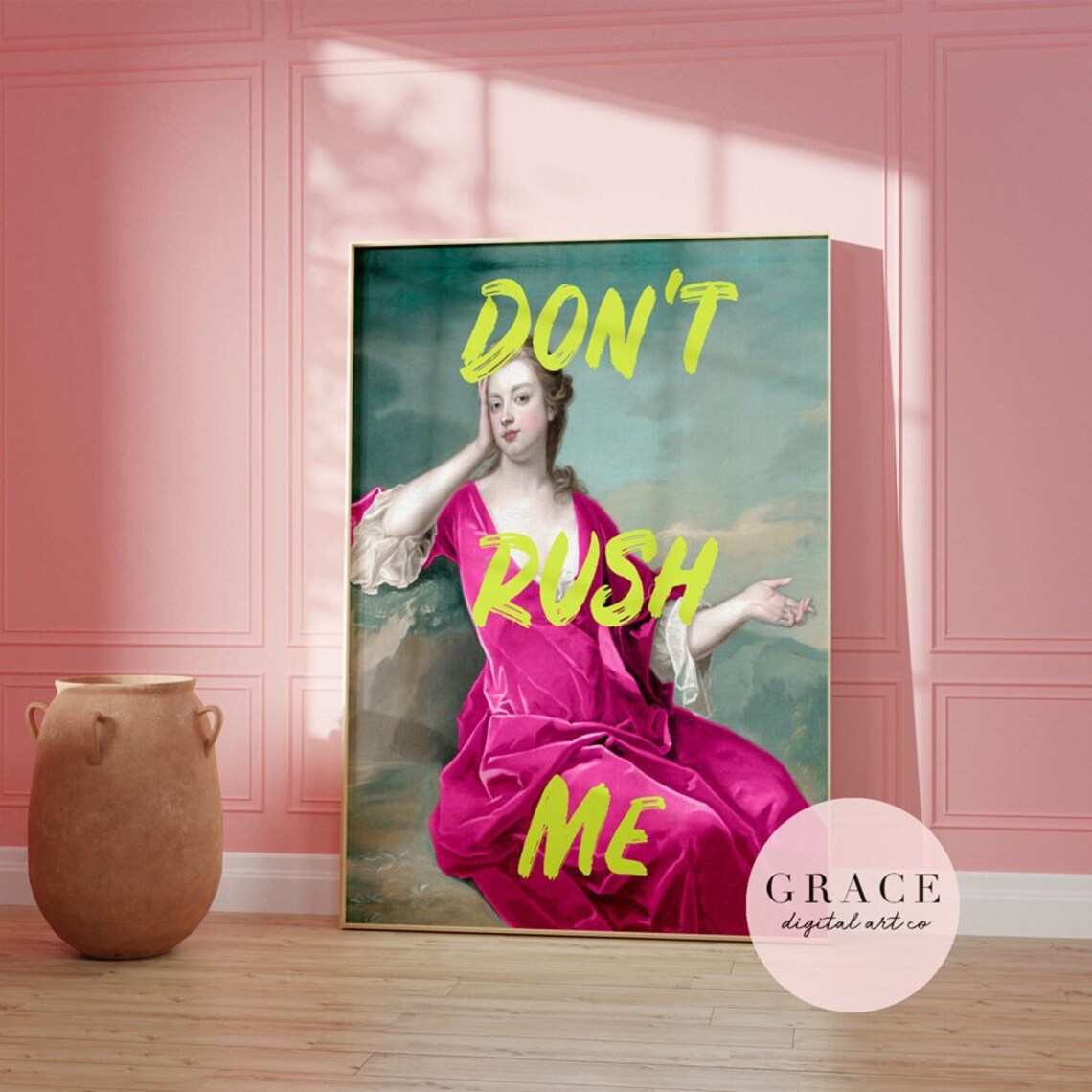 Don't Rush Me Art Print Digital Download Print Altered - Etsy