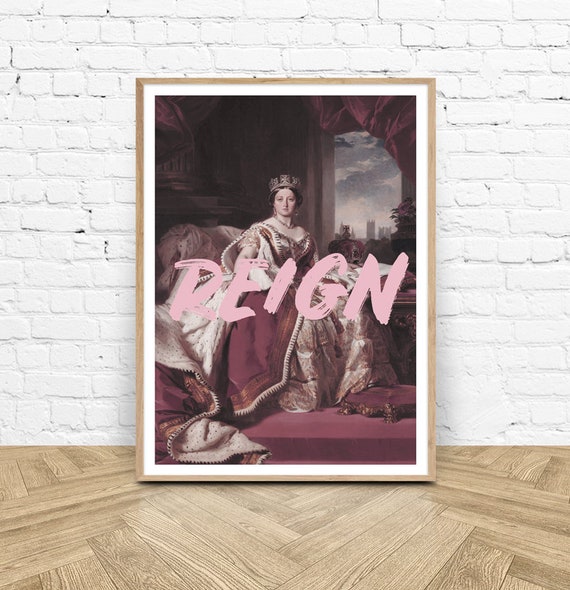 Queen Victoria print Printable Wall Art Digital Download | Etsy