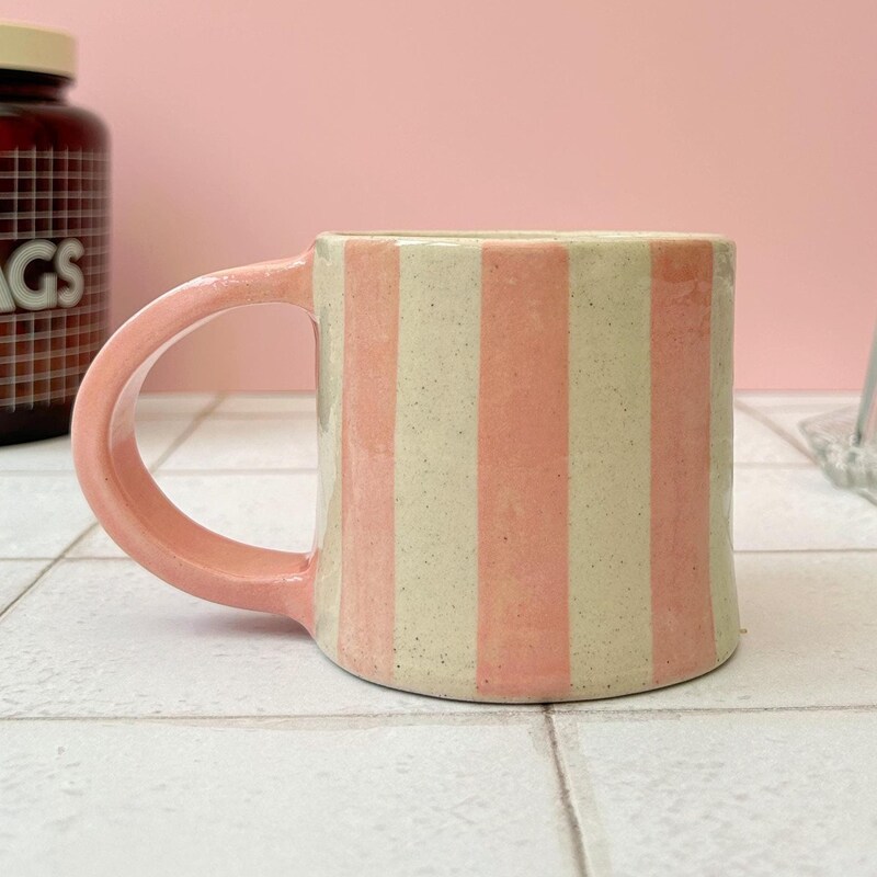 Striped Mugs - Etsy