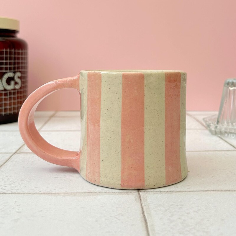 Striped Mugs - Etsy