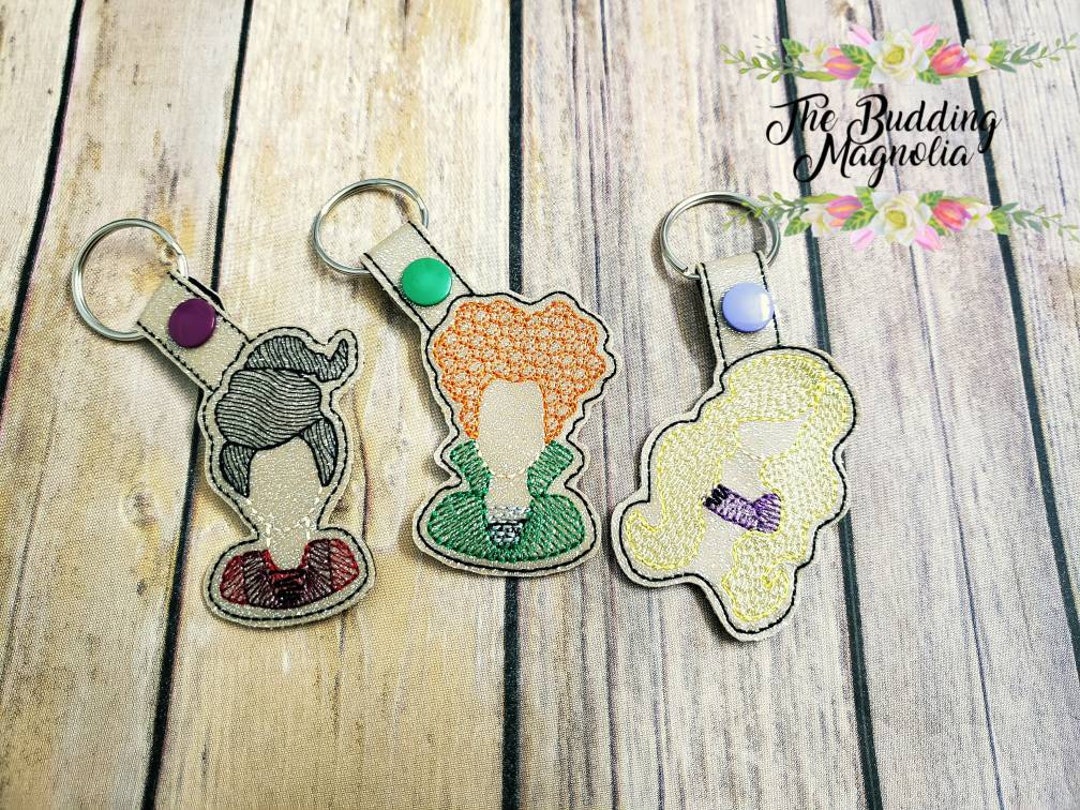 Sanderson Sisters Keyfob, Hocus Pocus Keychain, Three Witches Keychain ...