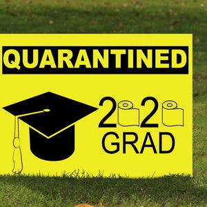 Grad Graduate High School Grad Quarantined Graduation - Etsy