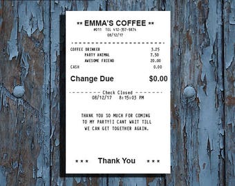 Starbucks Receipt Png - Etsy