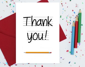 Goodbye teacher card | Etsy