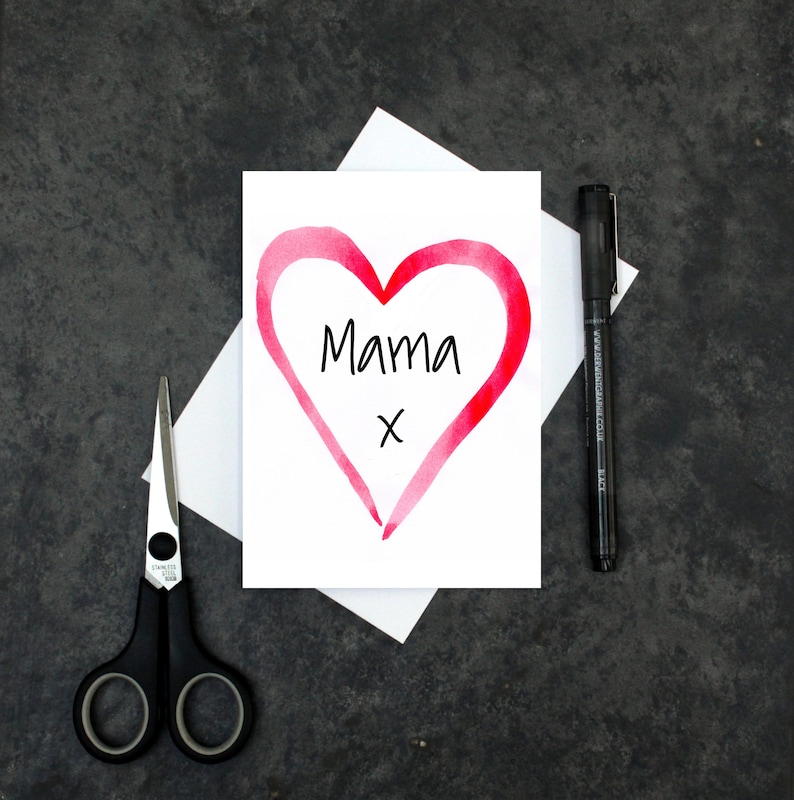 Mama Card Mother's Day Card Birthday Card Mama Card | Etsy UK