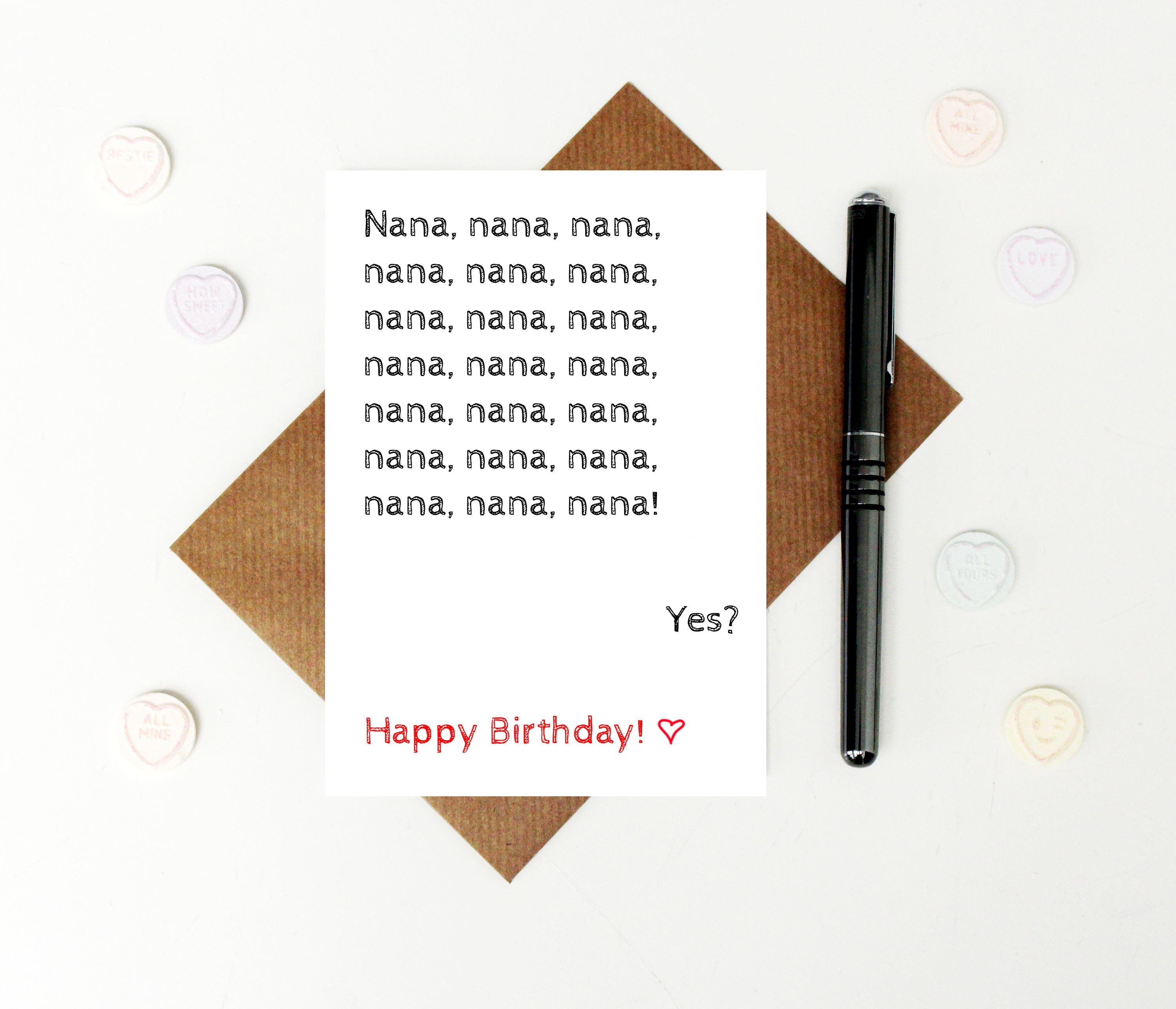 Nana Card Nana Birthday Card Funny Nana Card Birthday - Etsy UK