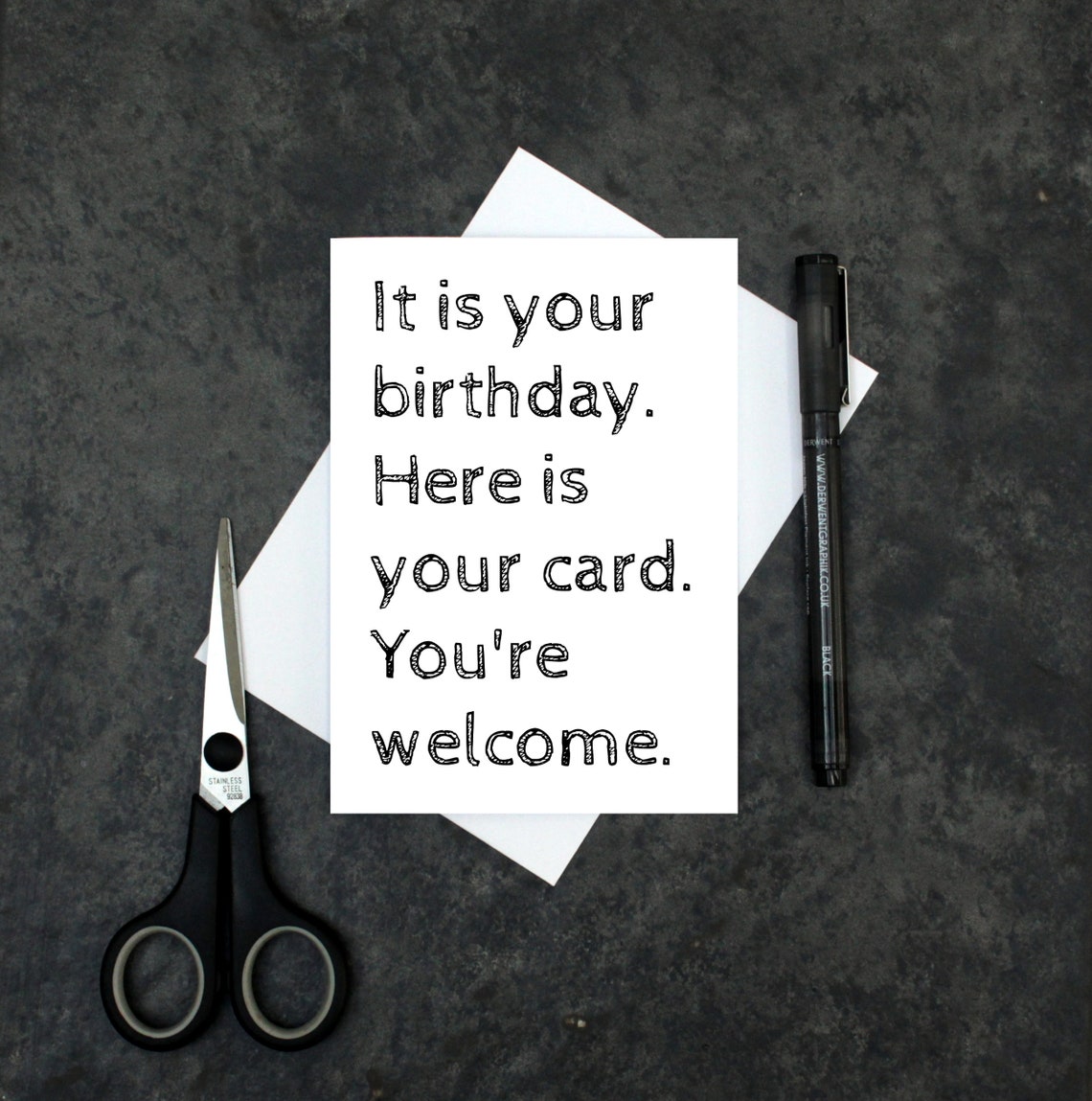 Funny Birthday Card Dry Humour Card Cheeky Birthday Card - Etsy UK