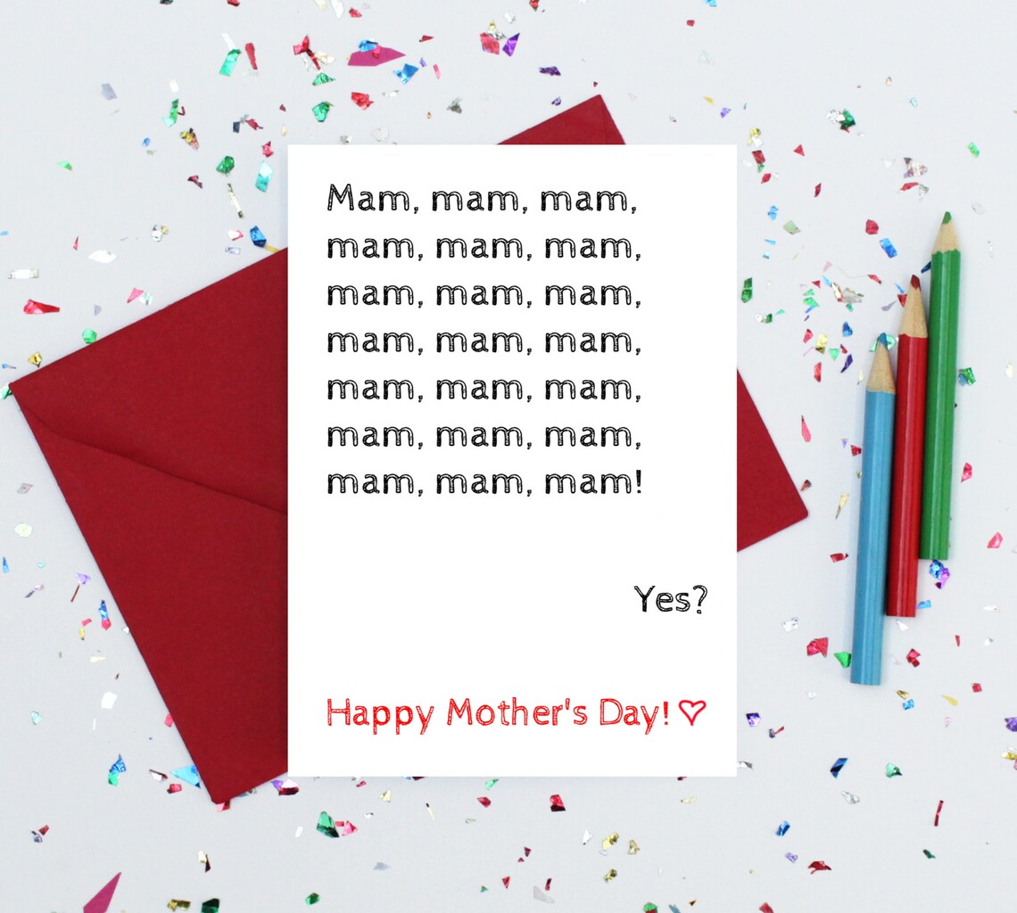 Mam Card Funny Mother's Day Card for Mam Northern Mam - Etsy UK