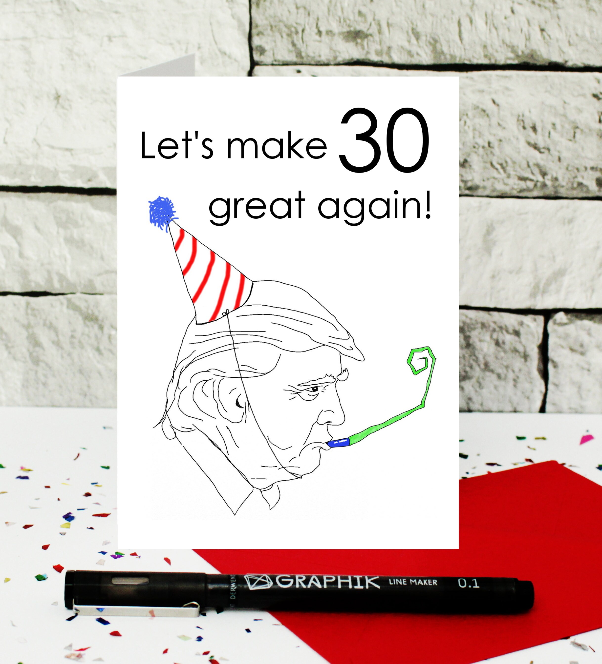 Personalised Birthday Card Any Age Donald Trump Birthday - Etsy UK