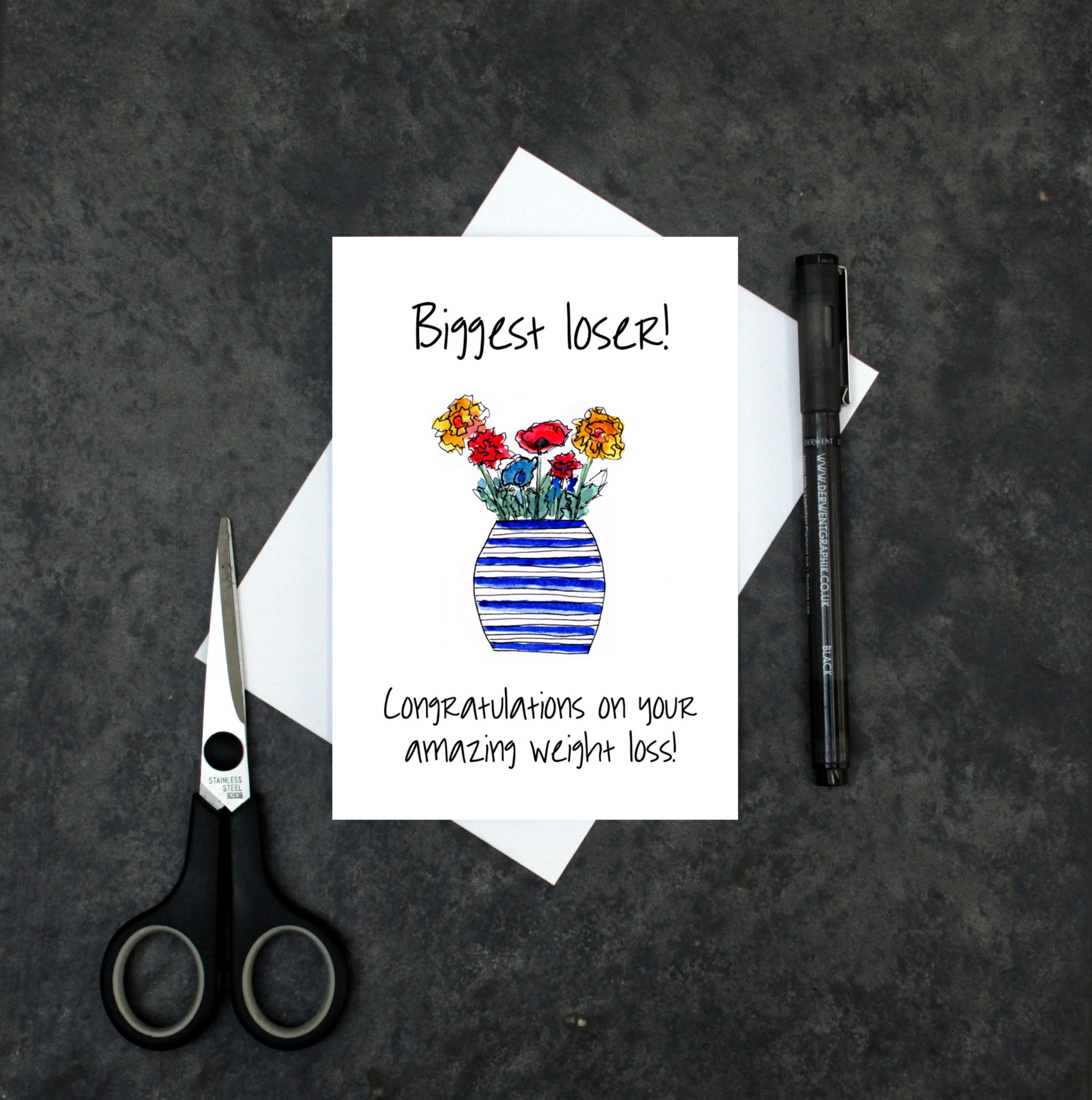 Funny Weight Loss Card Biggest Loser Card Congratulations - Etsy