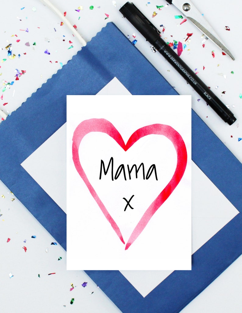 Mama Card Mother's Day Card Birthday Card Mama Card - Etsy UK