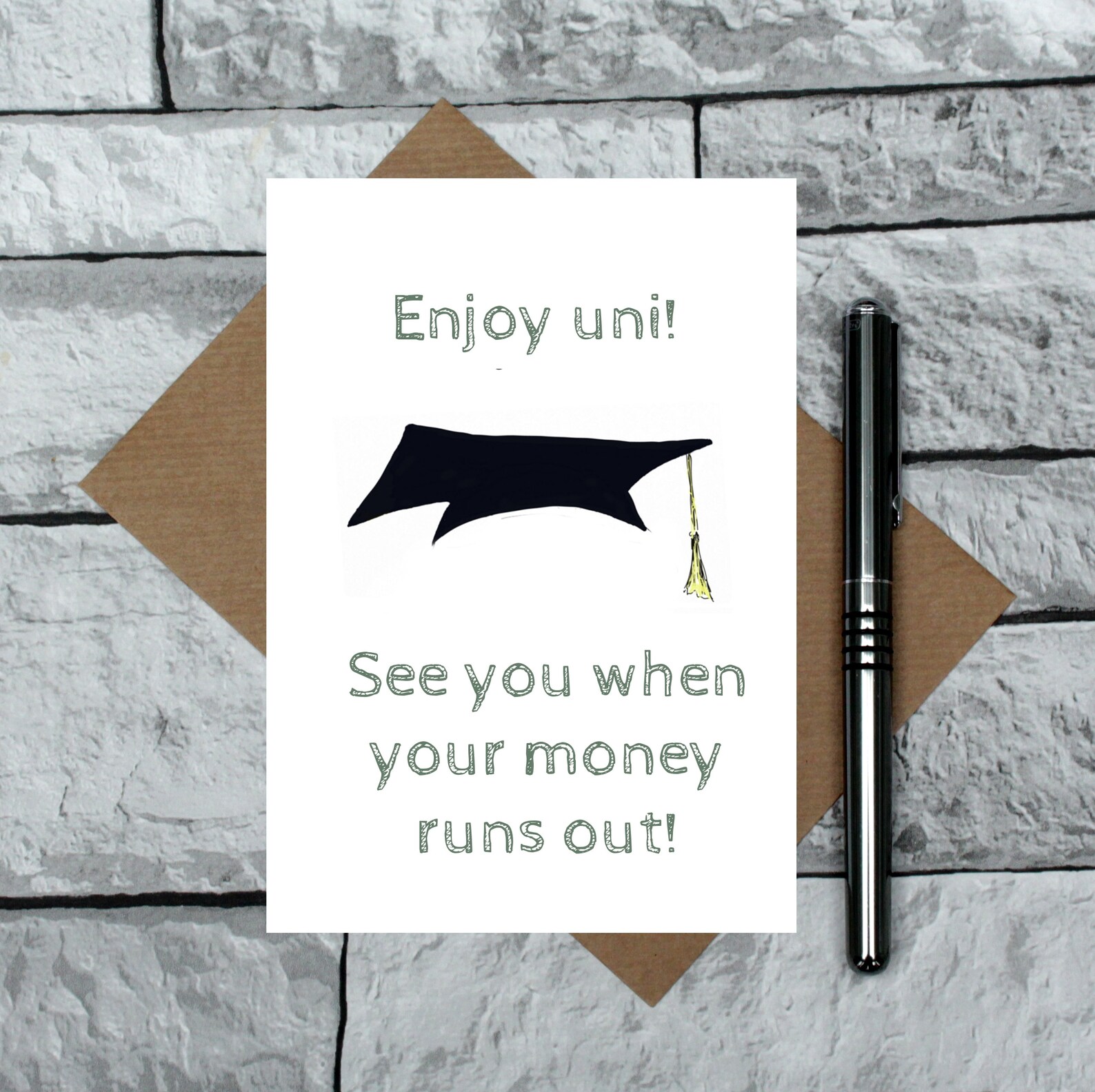 Uni Card Freshers Card New Student Card Good Luck Card - Etsy UK