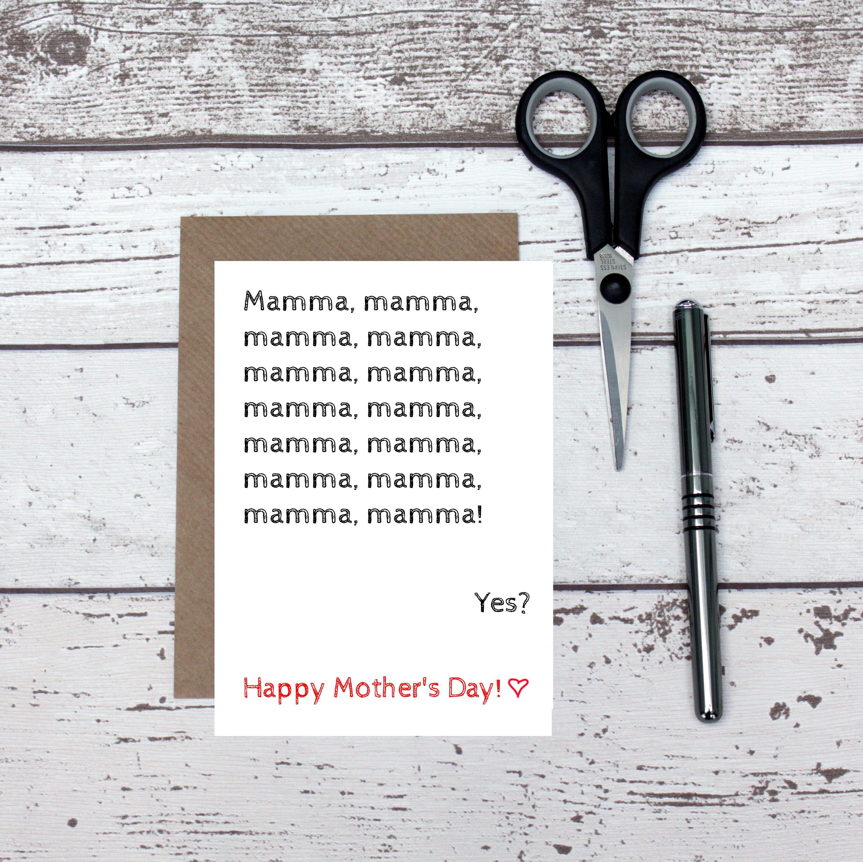 Mamma card mother's day joke card funny Mother's | Etsy